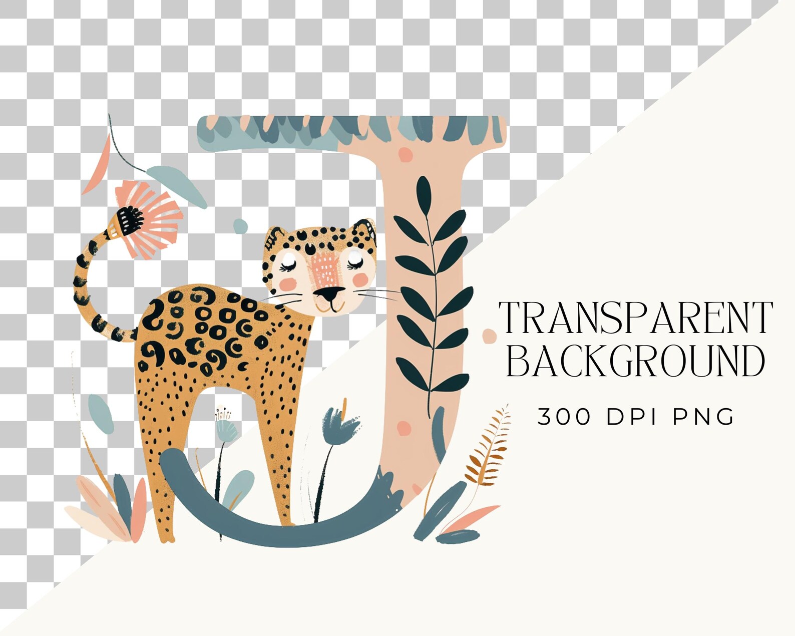 Boho Animal Alphabet Letters Clipart | Watercolor Animal Alphabet ...