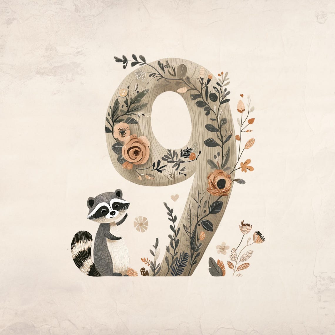 Woodland Number Clipart - Cute Animal Numbers | Woodland Animals Number ...