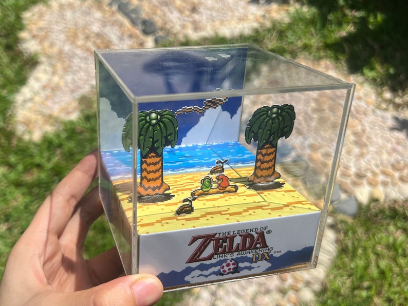 3D Display Box Zelda Model Display With Unique LED Light Box Perfect ...