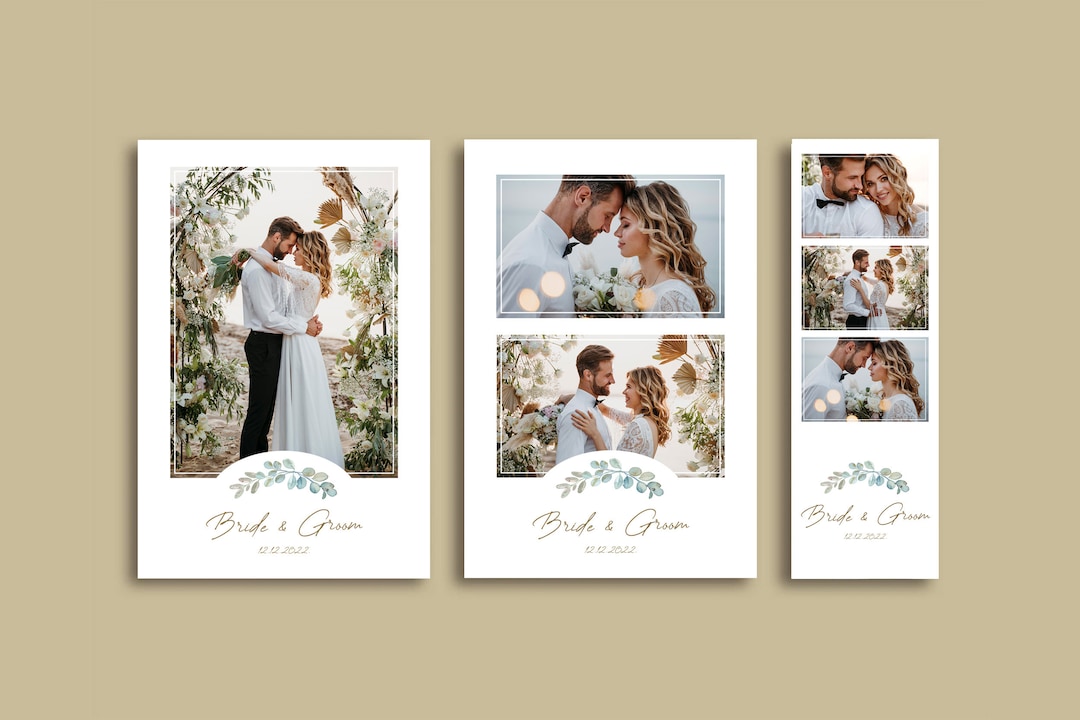 Hochzeit Fotobox Template Paket Sommer style 4x6 2x6 mit - Etsy.de