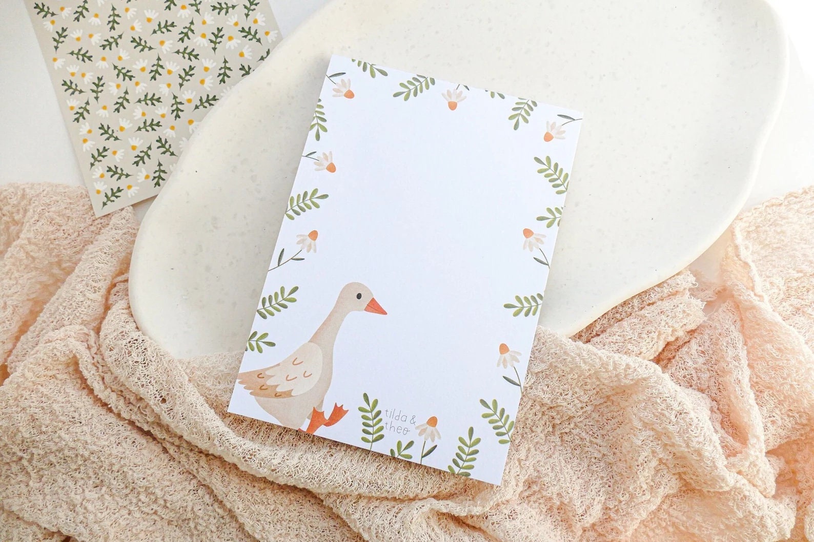 Gift Set Goose Gift Box Stationery Geese - Keyring, Sticker, Pad ...