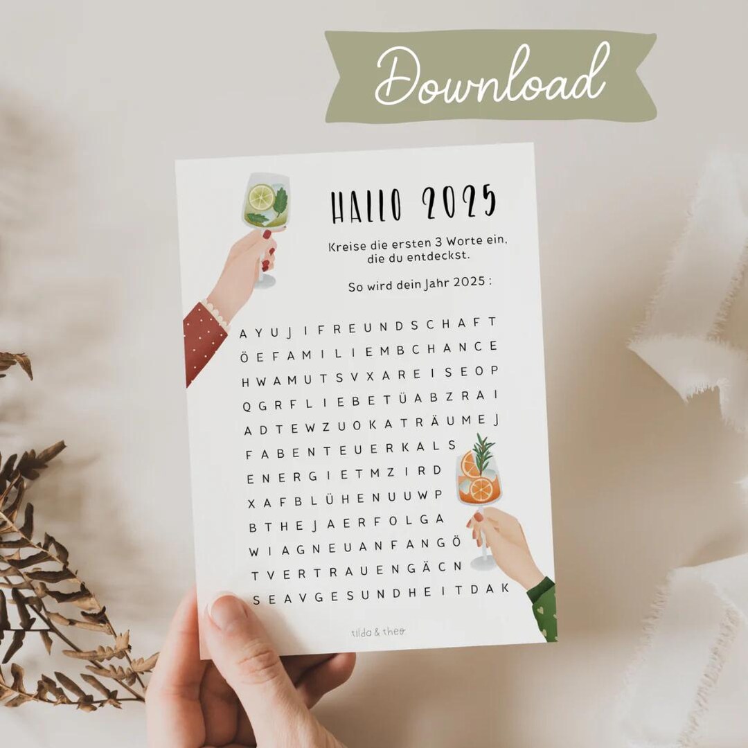 OUDEJAARSAVOND Oracle 2025 Woordzoeker om gastcadeau af te drukken ...