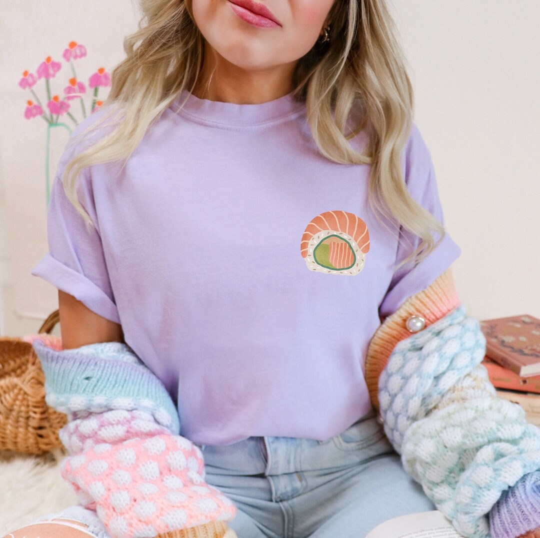 T-shirt Sushi Nigiri BIOBAUMWOLLE Cozy Shirt - Sushiessen Shirt Boho ...