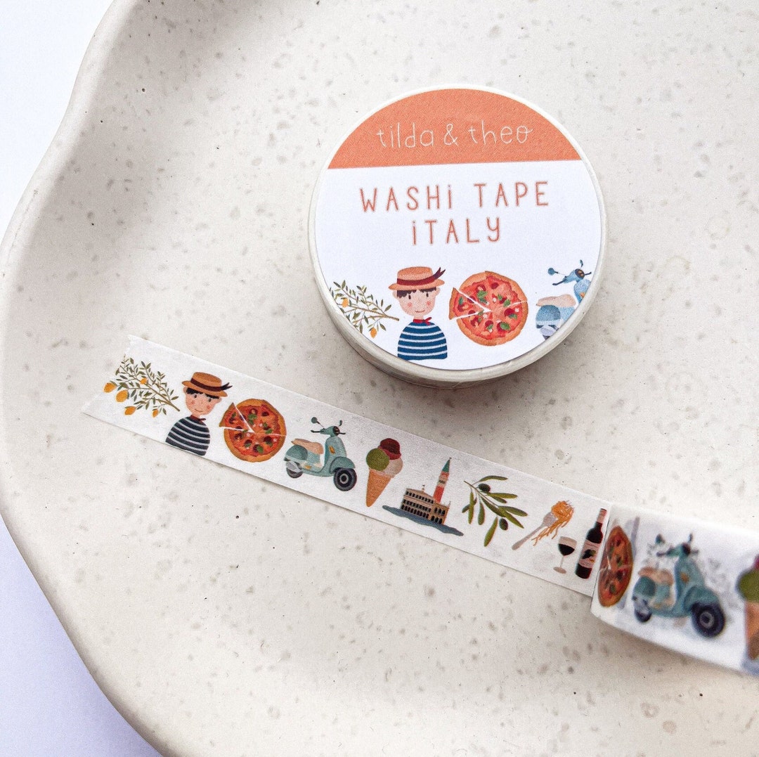 Washi Tape Italy Adhesive Tape Travel Bella Italia - Italy Washi Tape ...