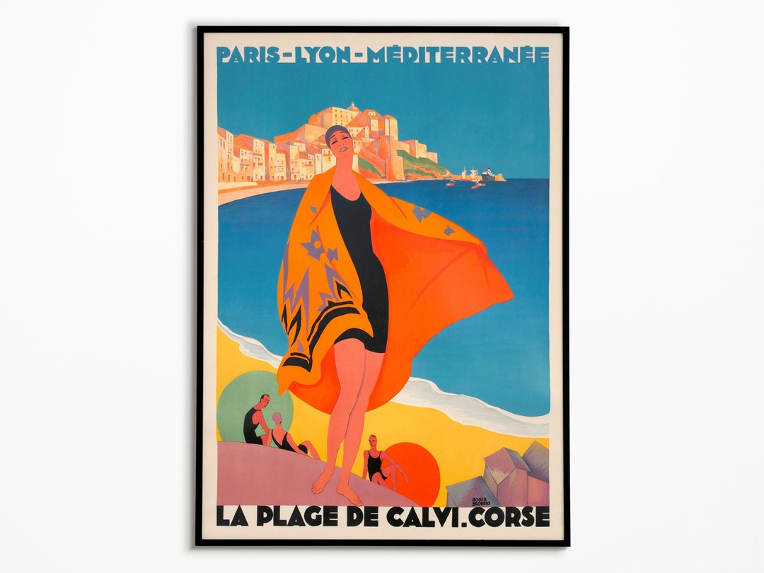 Corsica Poster | Clavi Beach Poster | Poster Corsica Beach Calvi ...
