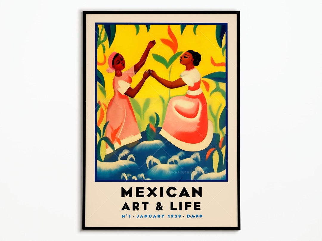 Mexican Art Poster | Mexican Art Poster 1939 | Decoration Poster ...