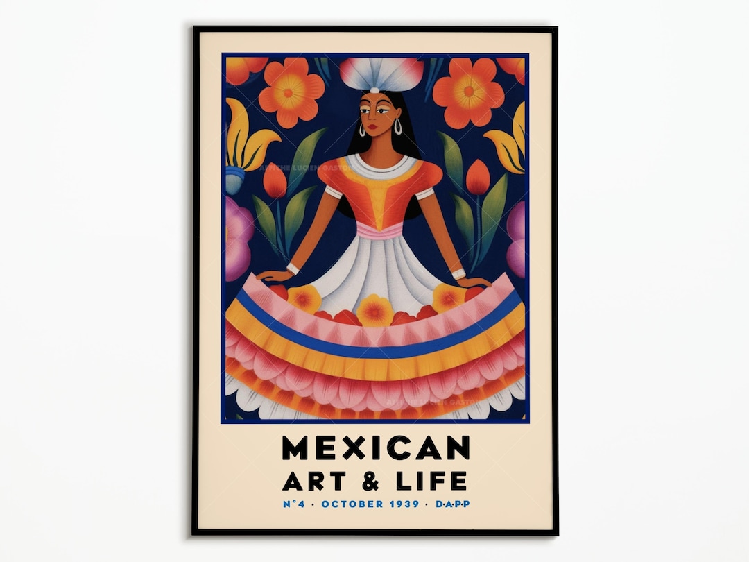Mexican Art Poster | Mexican Art Poster 1939 | Decoration Poster ...