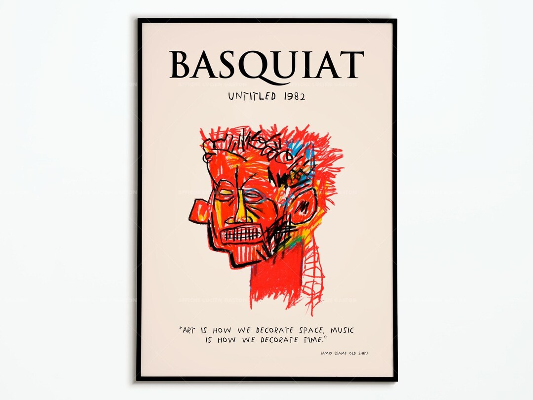 Poster Jean Michel Basquiat 1982 | Post Basquiat | Decoration Poster | Poster Art - Etsy