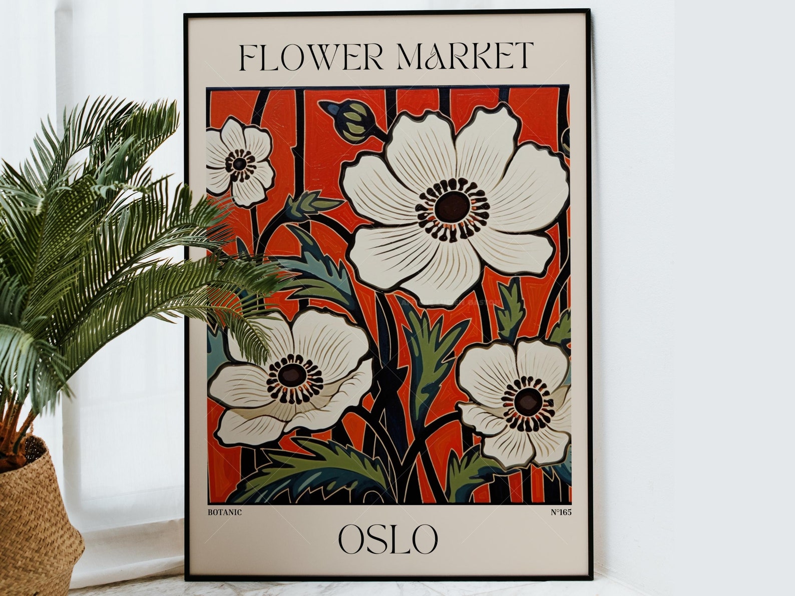 Poster Flower Market Oslo | Poster Flower Market Oslo | Wall Decoration ...