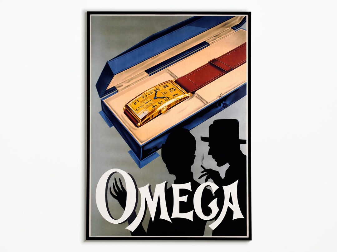 Affiche Vintage Montre Omega Vintage Poster Omega Watch - Etsy