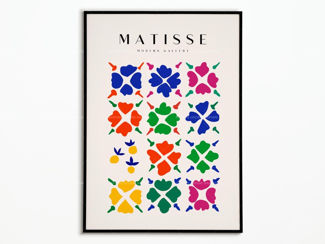 Affiche Henri Matisse | Poster Matisse Fleurs Colorée | Peinture Art ...
