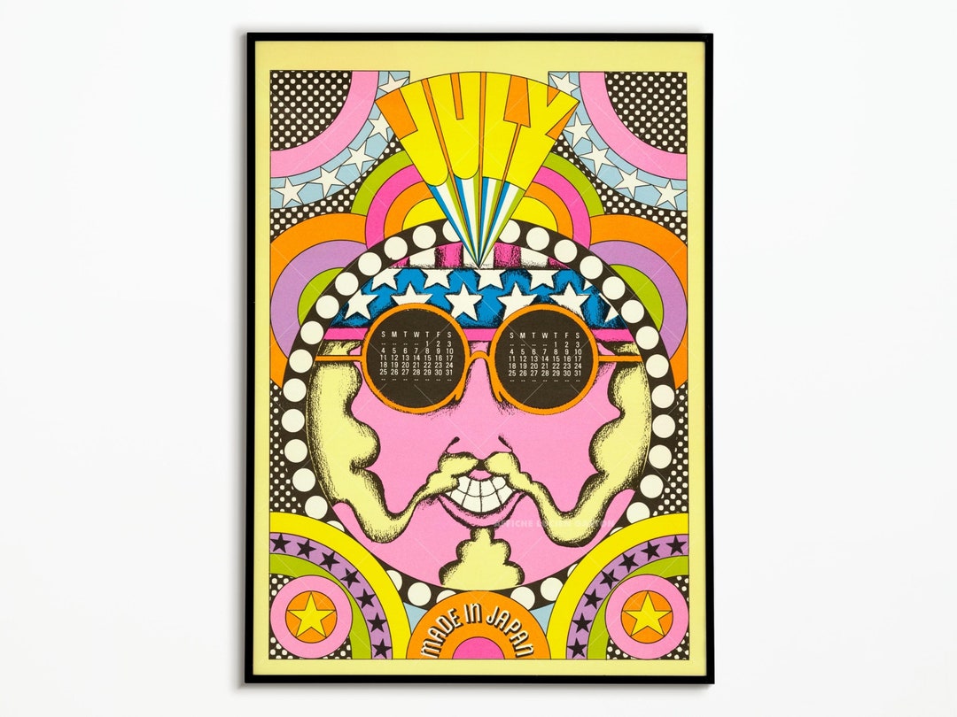 1970 Calendar Poster | 70's Style Poster | Decoration Poster | Poster ...