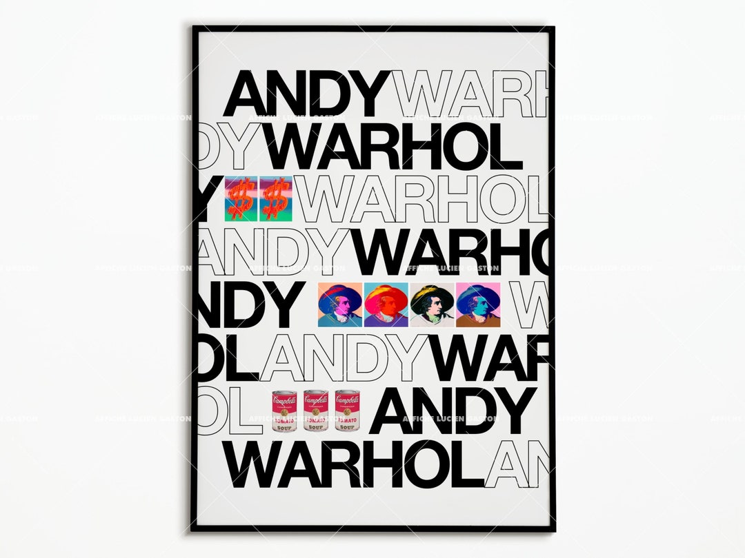 Andy Warhol Poster Poster Exhibition Andy Warhol Decoration Poster ...