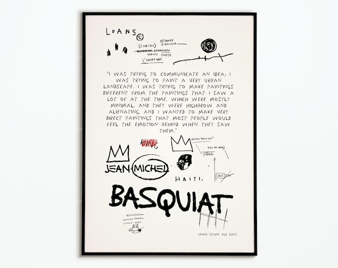 JEAN-MICHEL BASQUIAT Lithograph Edition Signed - Etsy