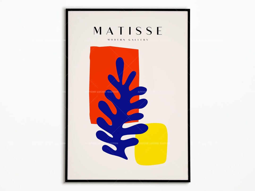 Affiche Henri Matisse, Poster Matisse Colorée, Peinture Art Moderne ...