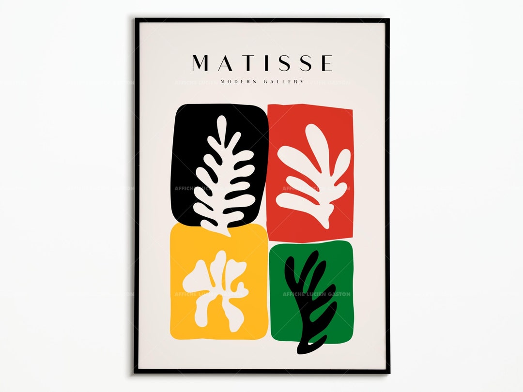 Affiche Henri Matisse - Affiche Matisse Colorée - Art Moderne Pour ...