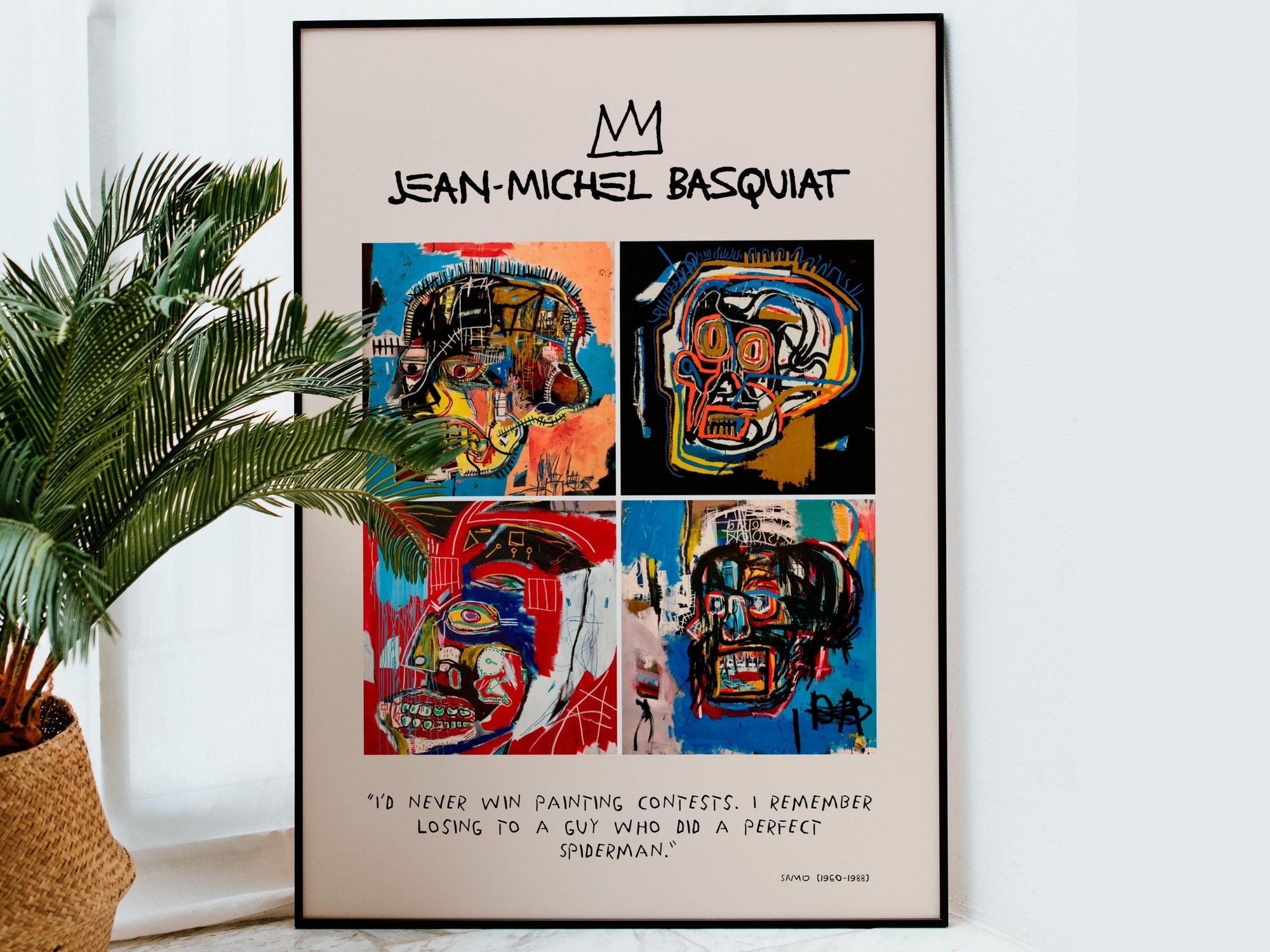 Poster Jean Michel Basquiat | Poster Basquiat | Poster Decoration | Art ...