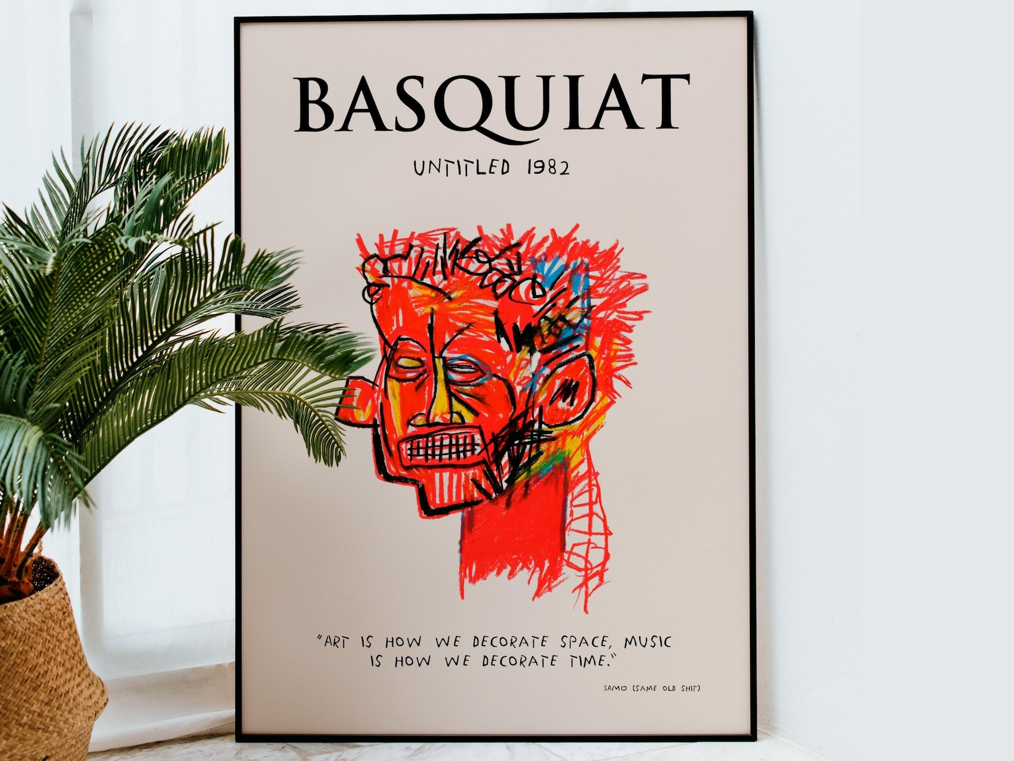 Poster Jean Michel Basquiat 1982 | Poster Basquiat | Poster Decoration ...