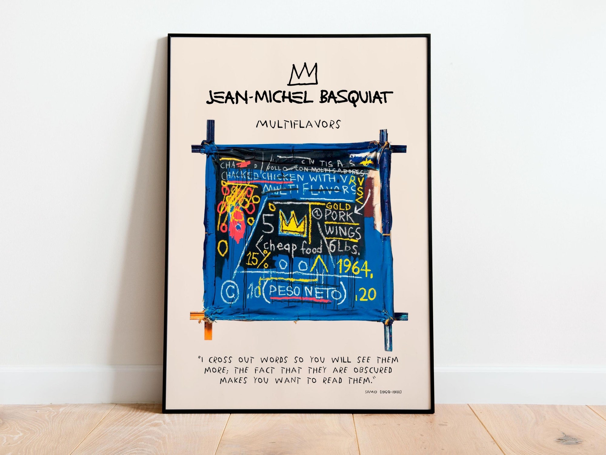 Poster Jean Michel Basquiat 1982 | Poster Basquiat | Poster Decoration ...