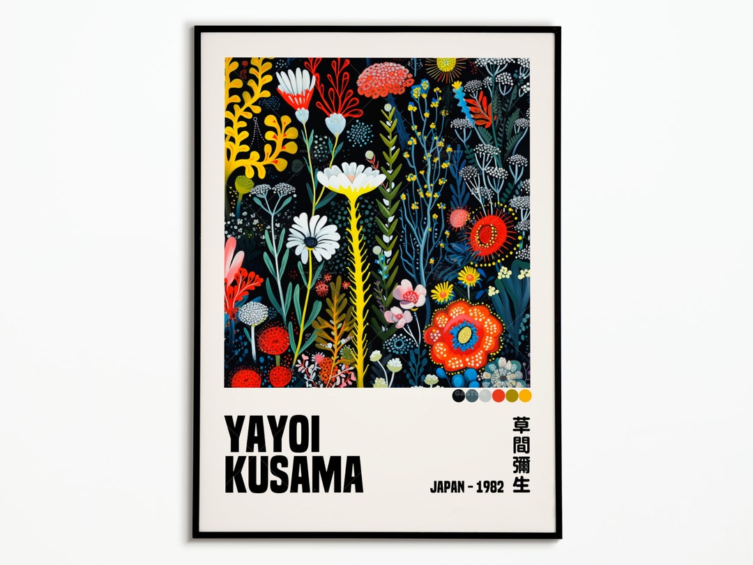 Yayoi Kusama Poster Poster Yayoi Kusama Decoration Poster Poster Art ...