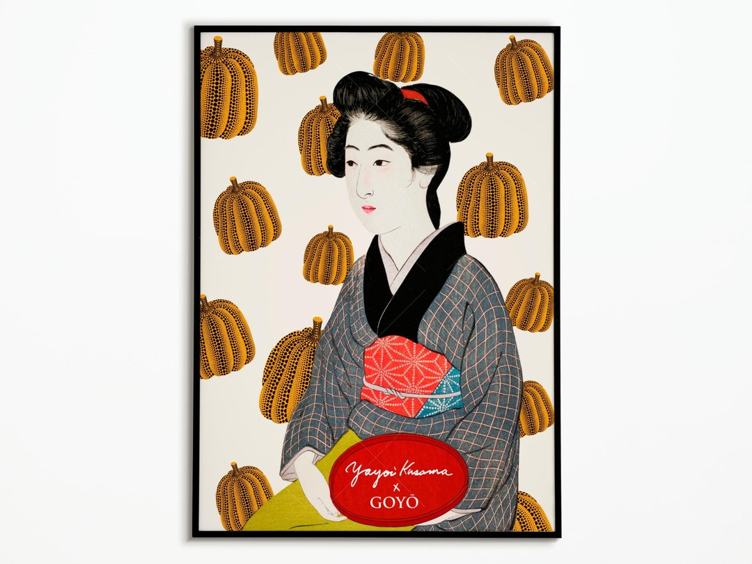 Yayoi Kusama X Goyo Poster Poster Yayoi Kusama Pumpkin Decoration ...