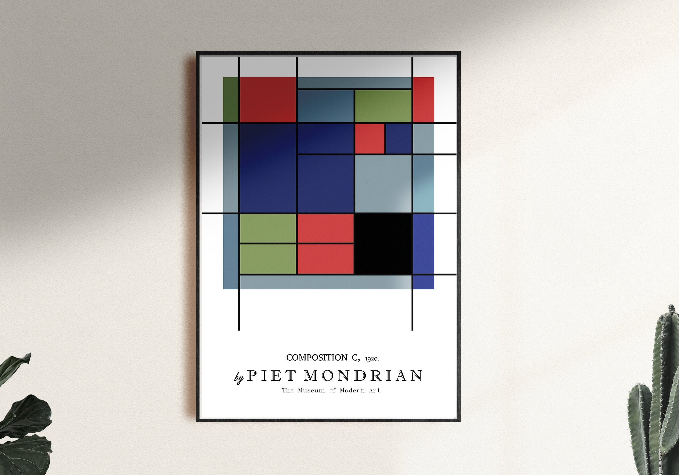 Bauhaus Poster Mondrian Composition Print Geometric Picture - Etsy UK