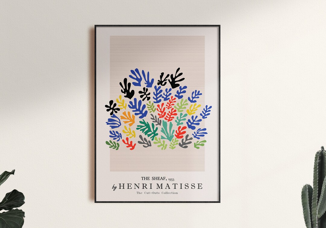 Henri Matisse, the Sheaf, Matisse Cutout, Exhibition Print, Flower ...