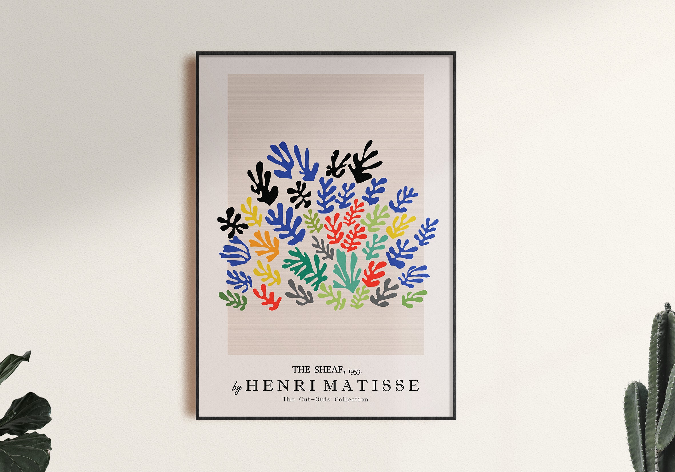 Henri Matisse, the Sheaf, Matisse Cutout, Exhibition Print, Flower ...