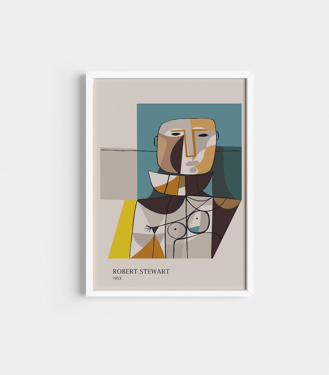 Robert Stewart Poster, Mid Century Inspired, Scandi Print, MOMA Art ...