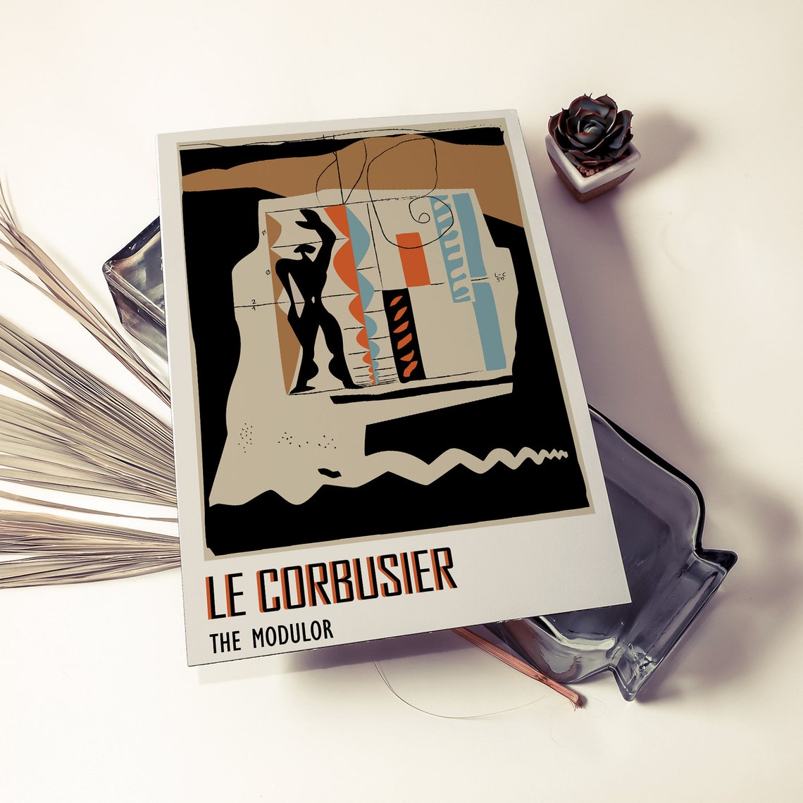 Le Corbusier Print Modulor Bauhaus Poster Art Exhibition - Etsy