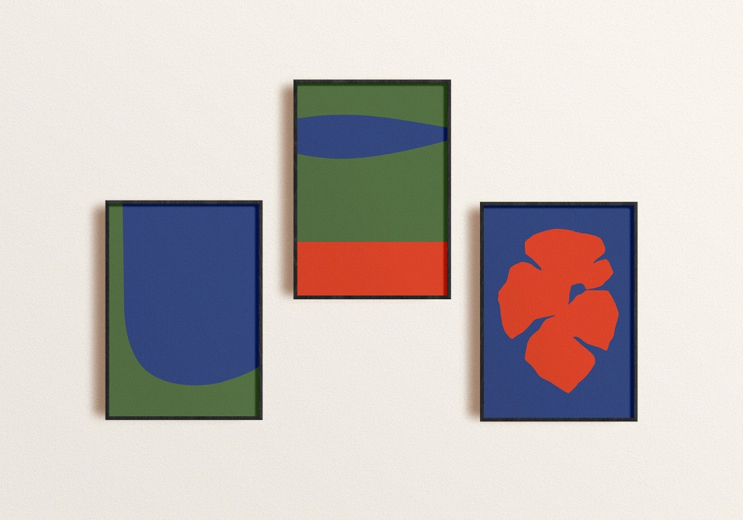 Ellsworth Kelly Art Prints, Mid Century Modern, Set of Three (digital ...