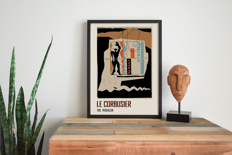 Le Corbusier Print Modulor Bauhaus Poster Art Exhibition - Etsy