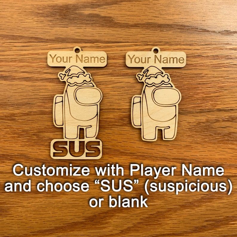 Among Us Christmas Ornament Customized With Your Player - Etsy
