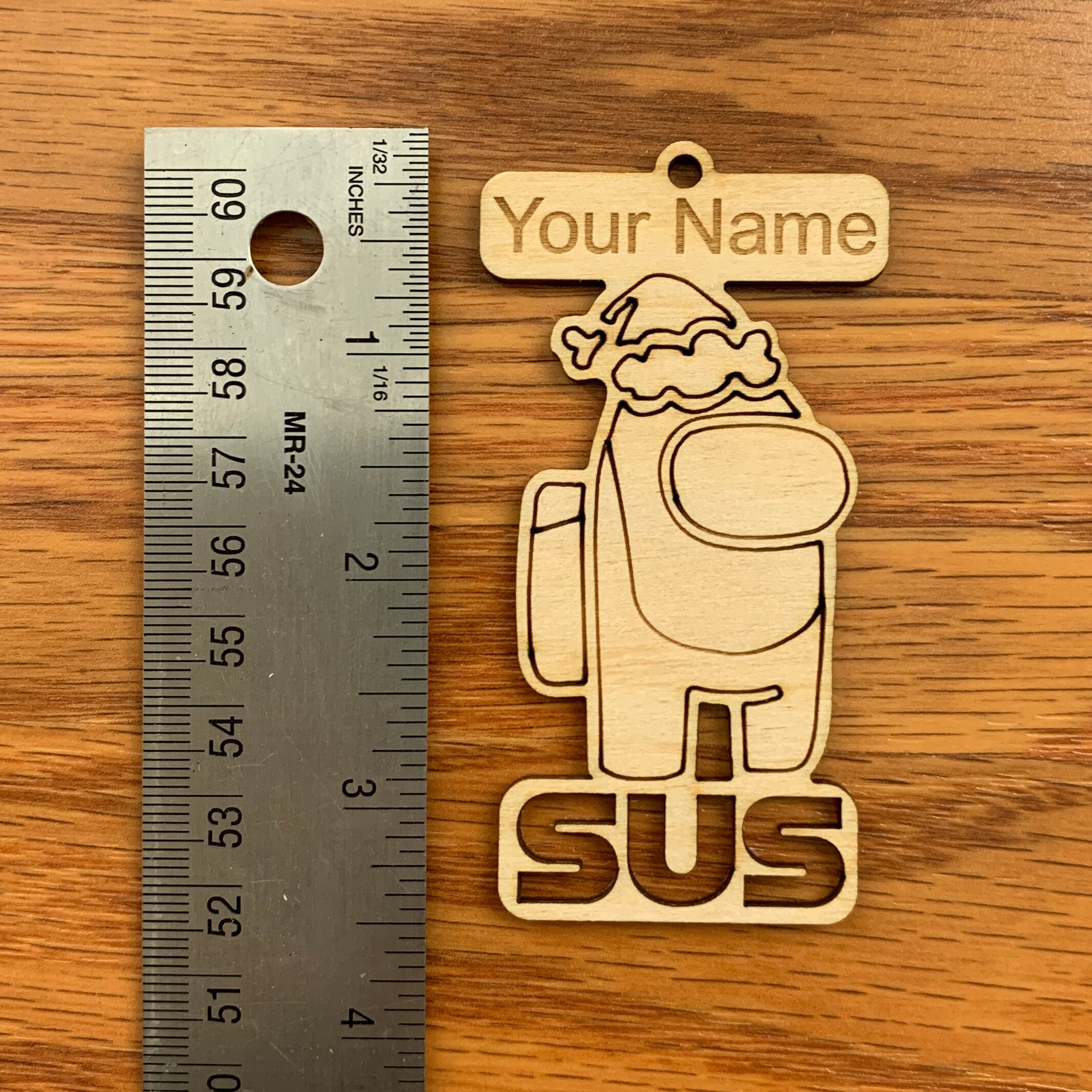 Among Us Christmas Ornament - Customized With Your Player Name, Perfect ...
