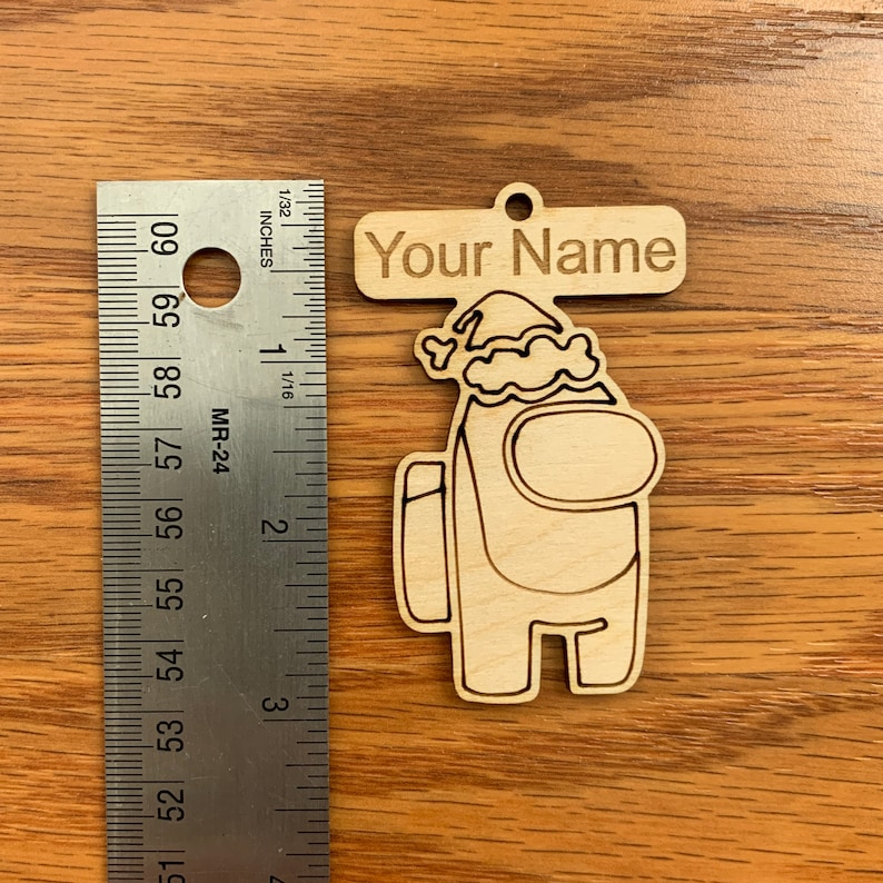 Among Us Christmas Ornament - Customized With Your Player Name, Perfect ...