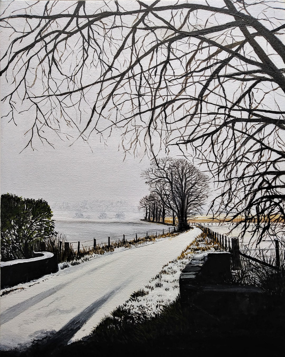 Snow at Strichen Park/ Winter Scene/ Art Print/ Aberdeenshire/ Scottish ...