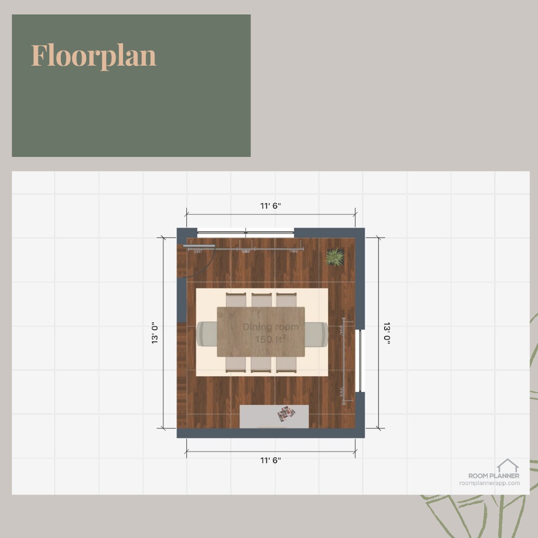 Room Design Floor Plan Add-on - Etsy