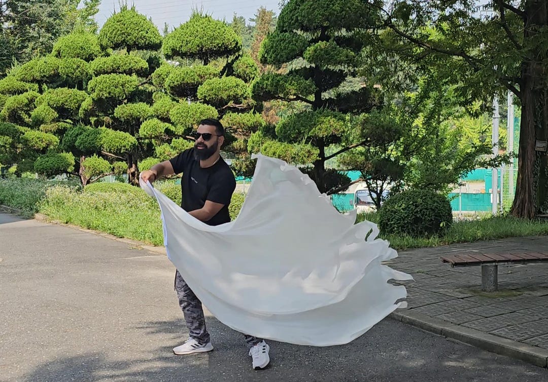 White Silk Worship Flag - Etsy