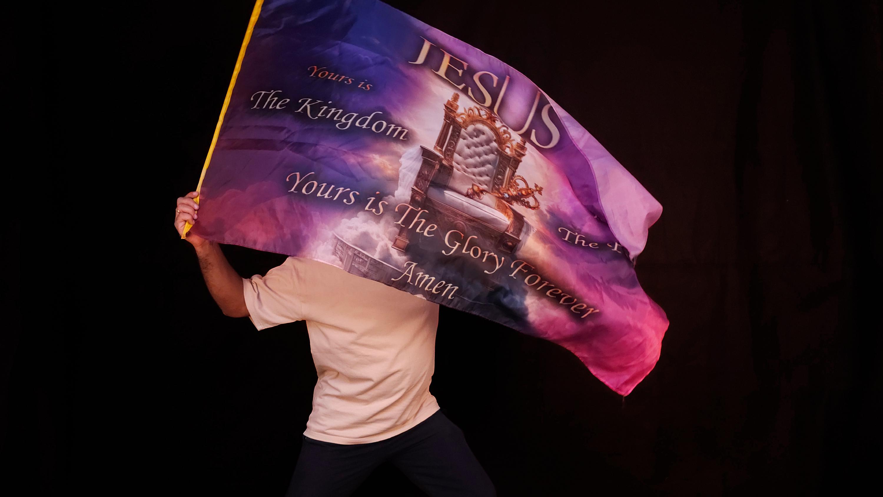 King Jesus Worship Flag - Etsy