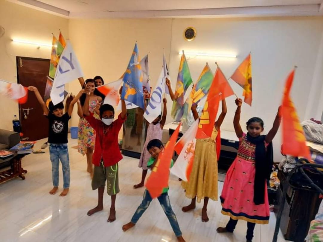 Children’s Worship Flags – Praise Flags , Silk Small Dance Banner - Etsy