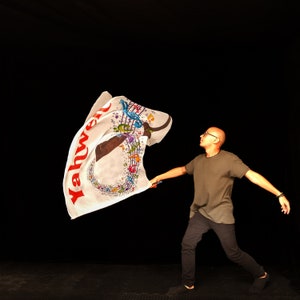 Yahweh Worship Flag - Silk Banner for Dance & Praise - Shofar Inspired ...