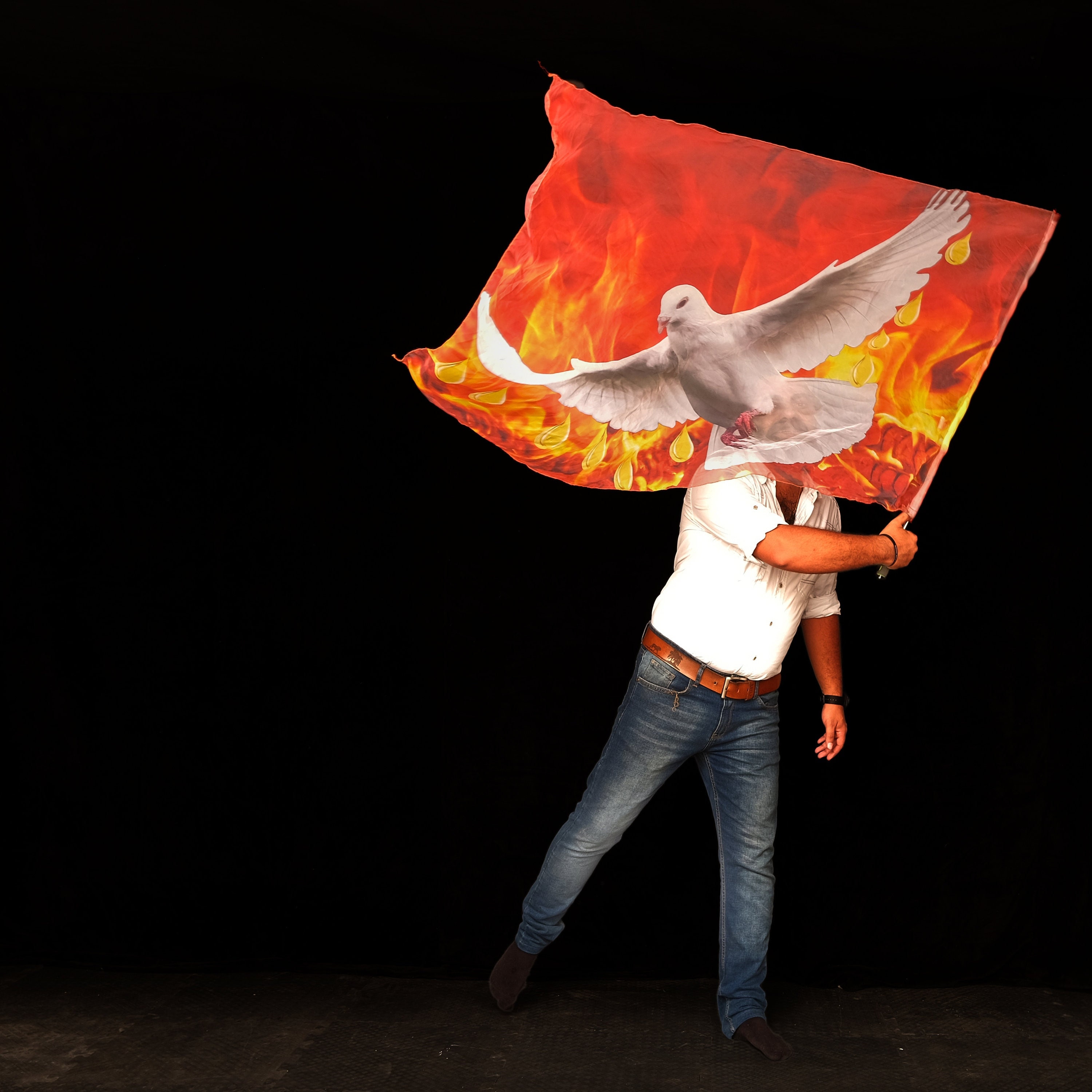 Flame Worship Flags Consuming Fire Worship Flags (double Layer) Etsy