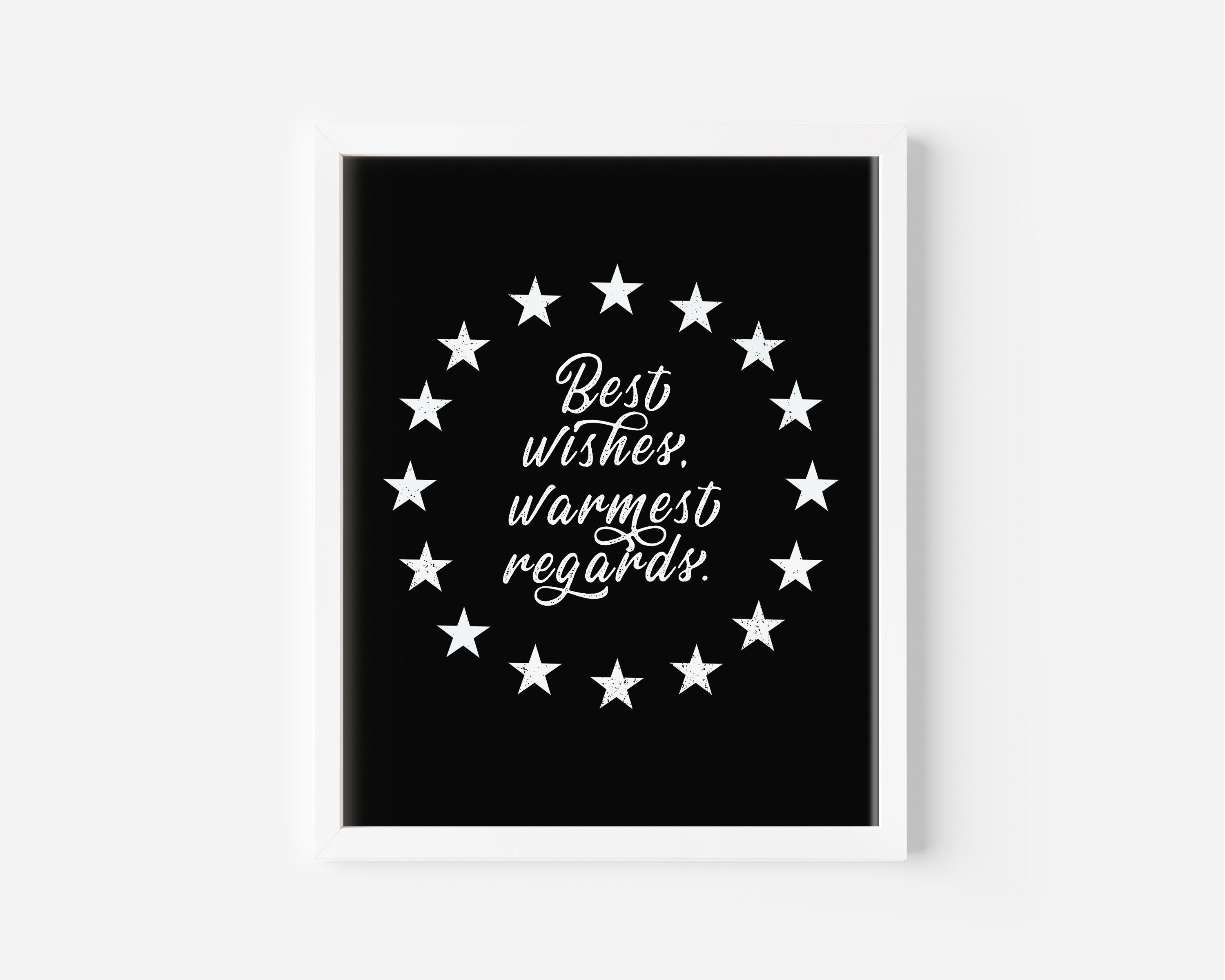 Best Wishes Warmest Regards Printed Wall Decor Gifts David Etsy best-wishes-warmest-regards-printed-wall-decor-gifts-david-etsy