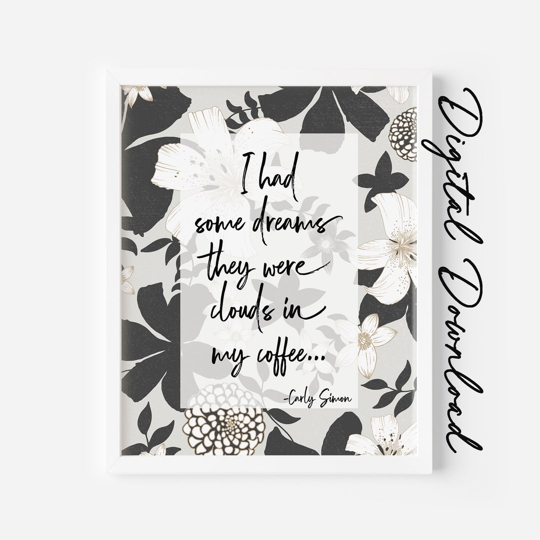 CARLY SIMON Quote Printable Digital Download Inspirational & - Etsy