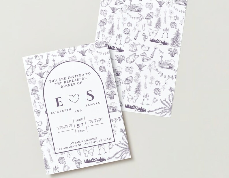 Custom Toile De Jouy Pattern Custom Personalized Pattern Custom Toile ...