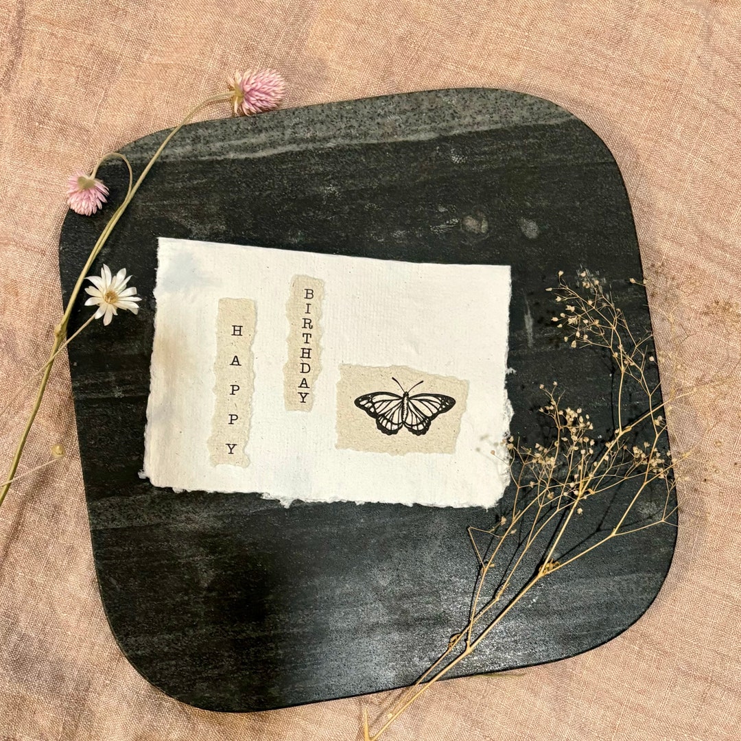 Happy Birthday-handmade Paper Card - Etsy