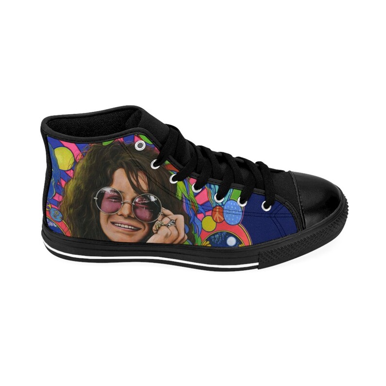 Janis Joplin Shoes for Men & Women Custom Janis Joplin High Top Canvas ...