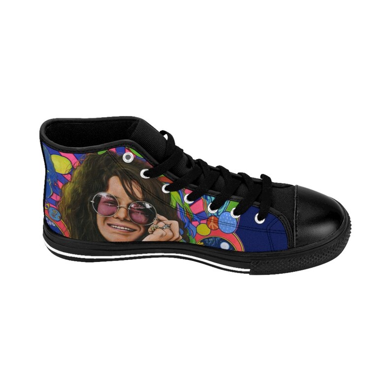 Janis Joplin Shoes for Men & Women Custom Janis Joplin High Top Canvas ...