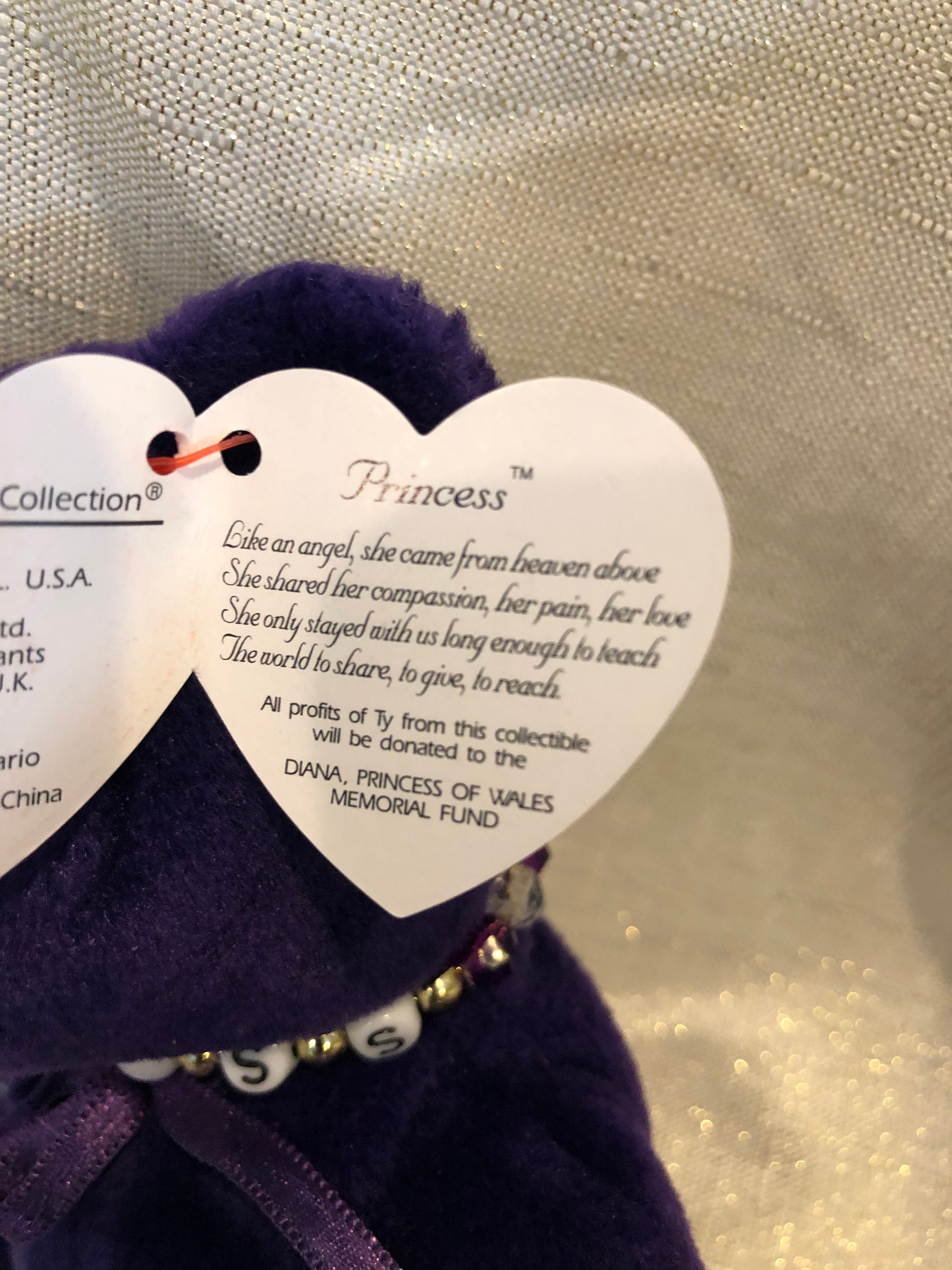 Princess Diana Beanie Baby - Etsy