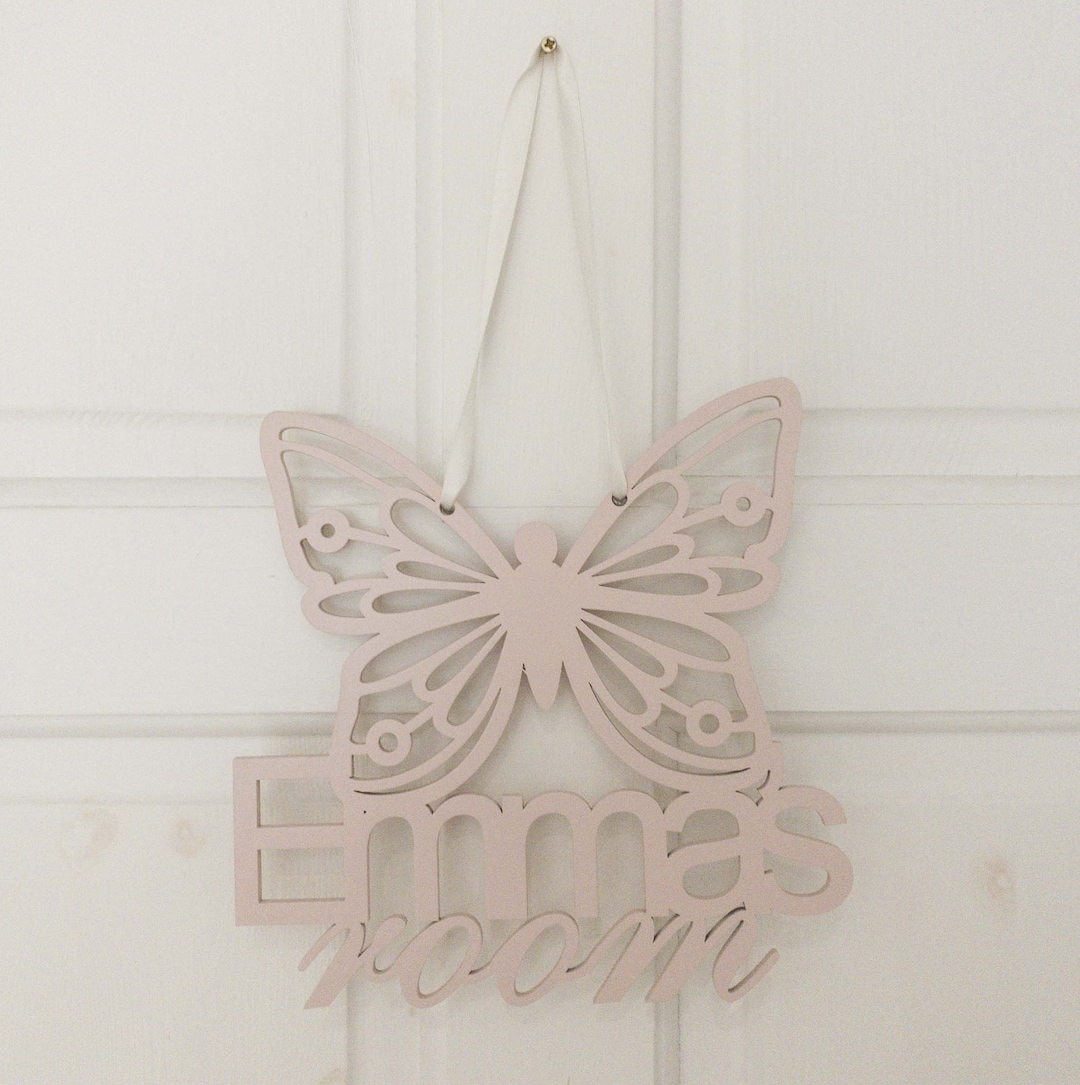 Butterfly Door Sign - Etsy